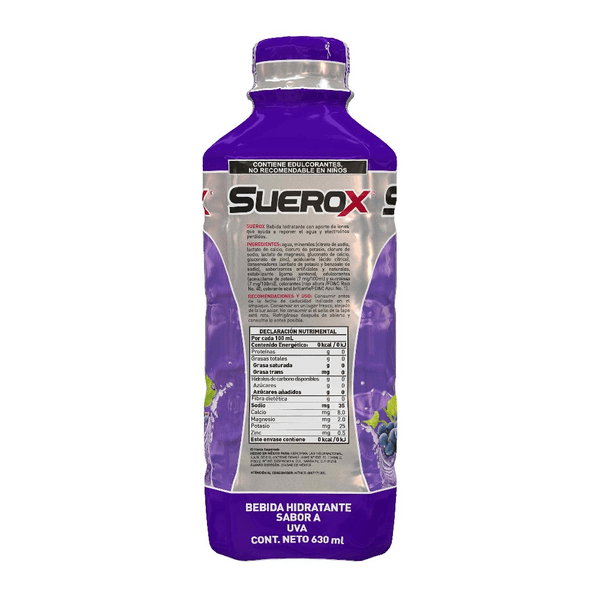 Suerox Bebida 8Iones Uva 630 ml - H-E-B México