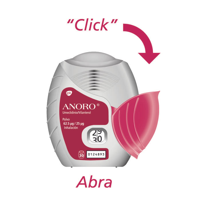 Glaxo Anoro 62.5/25 Mcg 30 Dos 1 Pz - H-E-B México