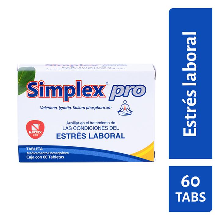 Nartex Simplex Pro Tabletas 60 Pz - H-E-B México