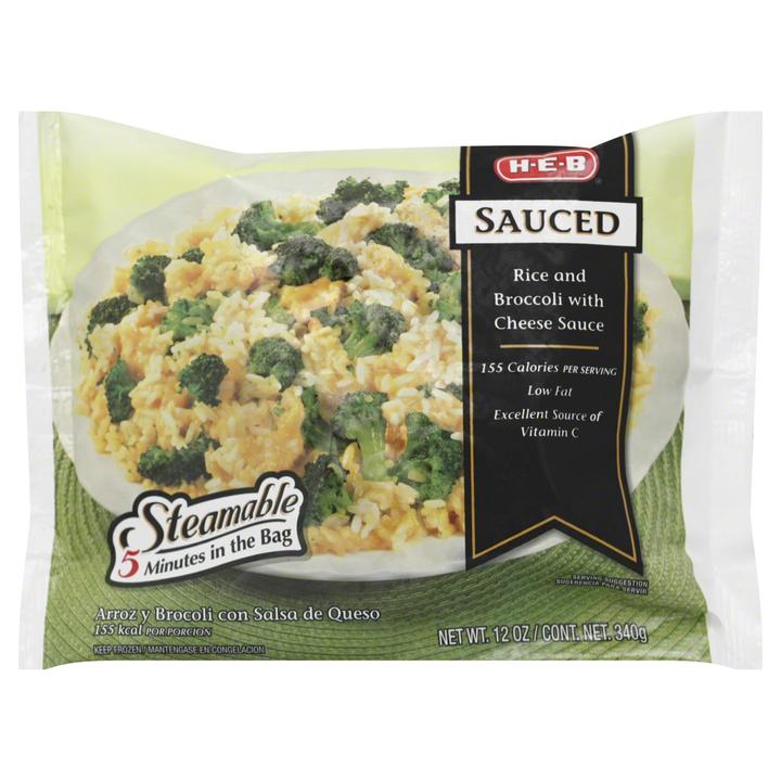 HEB Sauced Vegetales Arroz Y Brocoli con Queso 340 - H-E-B México