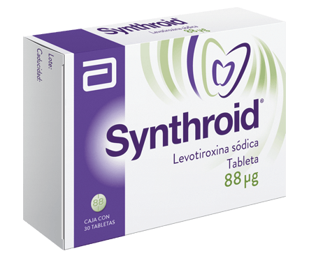 Abbott Synthroid 88 Mcg 30 Tab Levotiroxina Sodica - H-E-B México