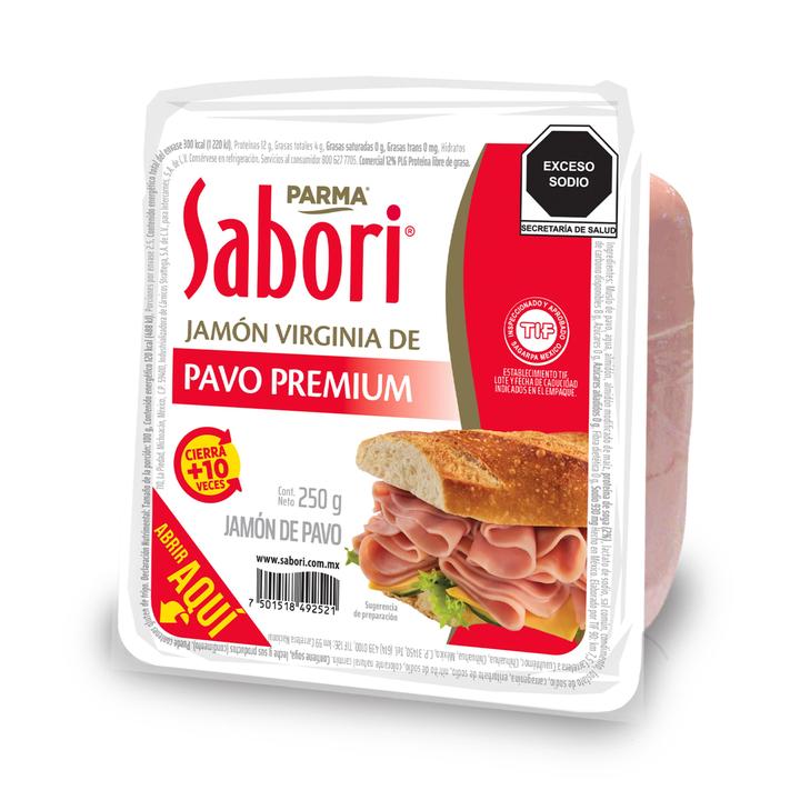 Sabori Jamón de Pavo Virginia 250 g - H-E-B México
