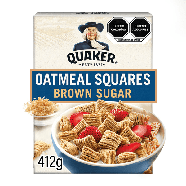 Quaker Cereal Cuadritos de Avena con Azúcar 412 g - H-E-B México