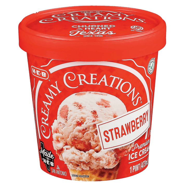 HEB Helado Fresa (Strawberry Pint) 473 ml - H-E-B México