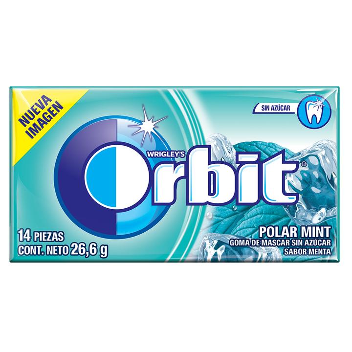 Orbit Polar Mint Chicles de Menta sin Azúcar Paquete de 14 Chicles 26.6 ...
