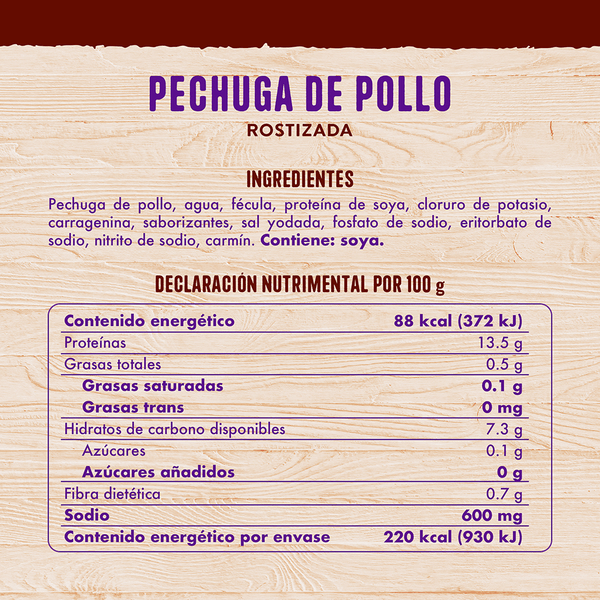 Fud Cuidate + Pechuga de Pollo Rostizada 250 g - H-E-B México