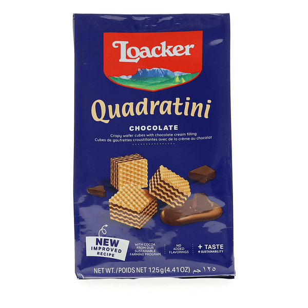 Loacker Galletas Tipo Waffle Rellenas Quadratini C - H-E-B México