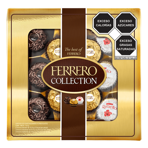 Ferrero Rocher Chocolates Varios Sabores 122 g 11 pz - H-E-B México
