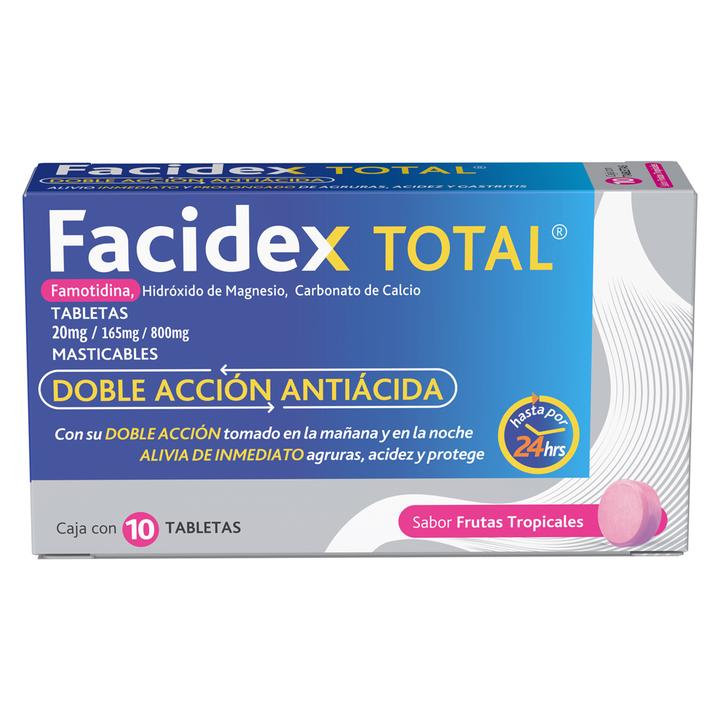 Liomont Facidex Total 20/165/800 Mg Tabletas Mast - H-E-B México