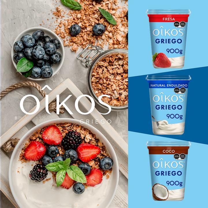 Oikos Yogurt Griego Natural 900 g - H-E-B México