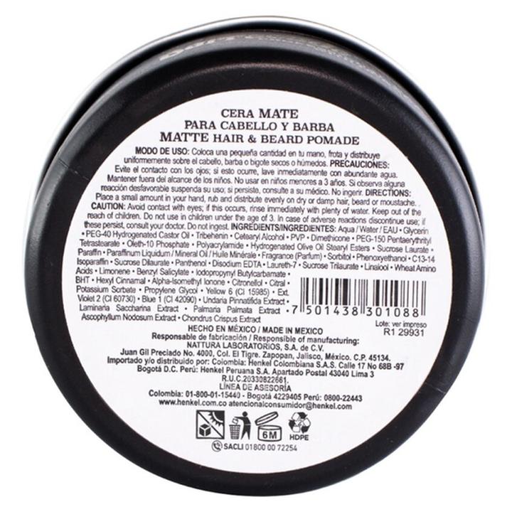 Barracuda Cera Mate Cabello Y Barba 70 g - H-E-B México