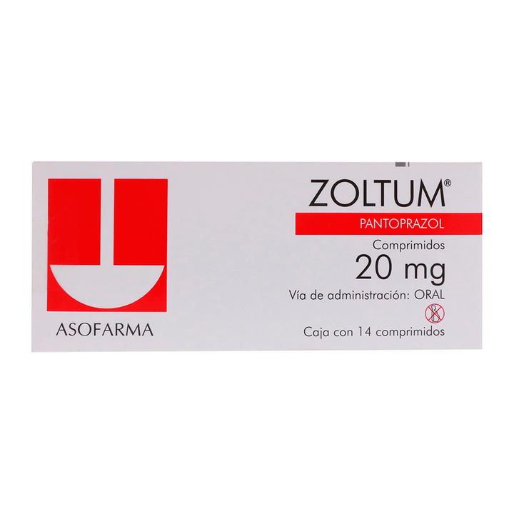 Asofarma Zoltum 20 Mg 14 Comprimidos Pantoprazol 1 - H-E-B México