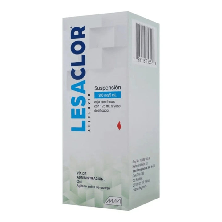 Pharmalider Lesaclor Aciclovir 4 g Suspensión 125 ml - H-E-B México