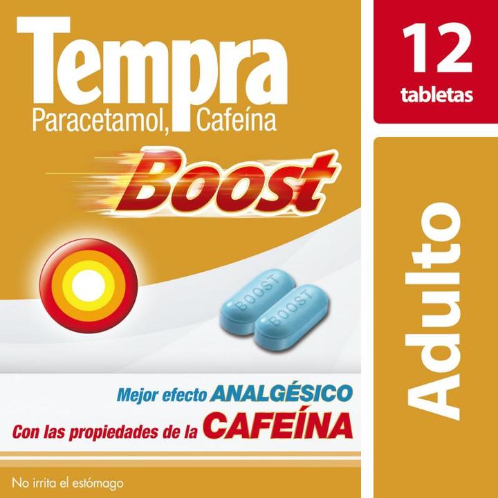 Tempra Boost Analgesico Adulto 500 mg con 12 pz - Mi Tienda del Ahorro