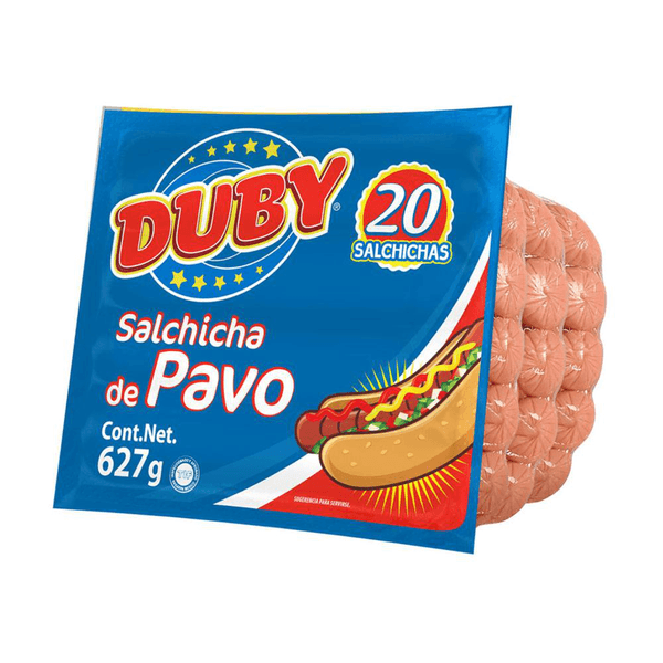 Duby Salchicha de Pavo 0.627 Pz - Mi Tienda del Ahorro