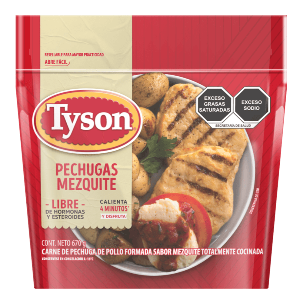Tyson Pechuga de Pollo Mezquite 670 g - H-E-B México