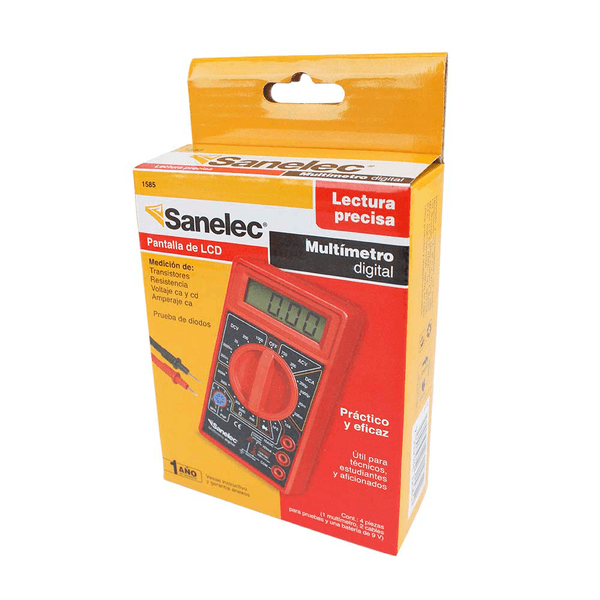 Sanelec Multímetro Digital 1585 1 Pz - H-E-B México