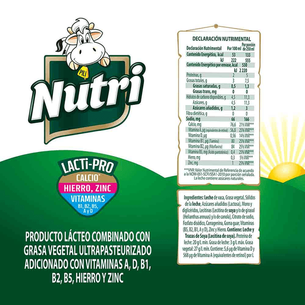 Nutrileche Producto Lácteo Combinado Entera 2 L - Mi Tienda del Ahorro