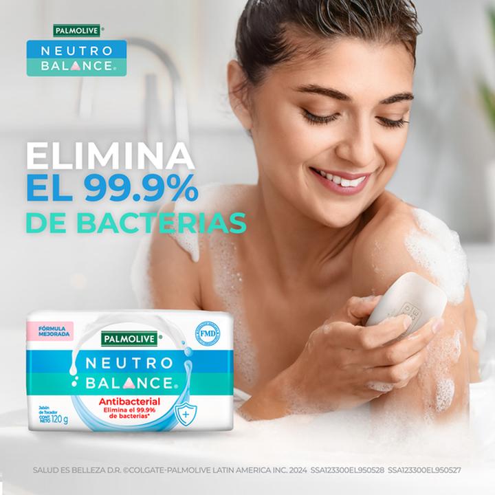 Jabón de Tocador Palmolive Neutro Balance Antibacterial 120 g - H-E-B ...