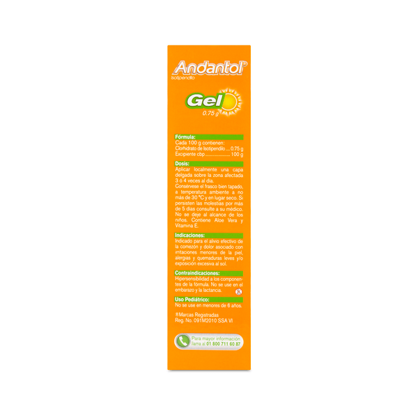 Sanfer Andantol 0.75 G Gel 100 G 1 Pz - H-E-B México
