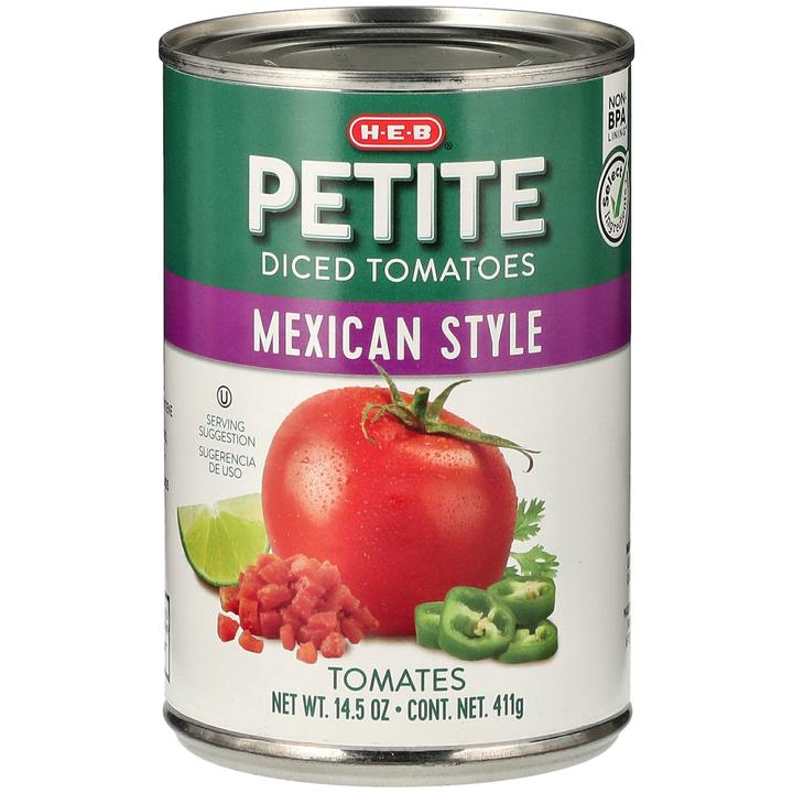 HEB Tomate en Cubitos Estilo Mexicano 411 g - H-E-B México