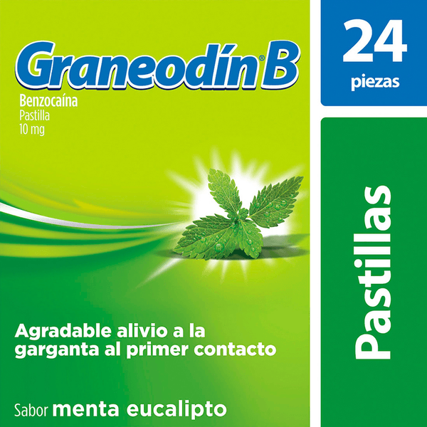 Graneodin-B Pastillas Sabor Menta Eucalipto con 24 pz - H-E-B México