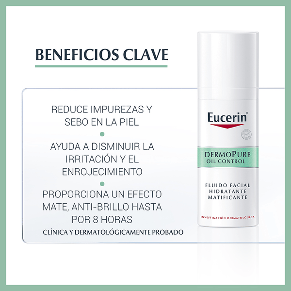Eucerin Fluído Facial Hidratante Matificante Dermo - H-E-B México