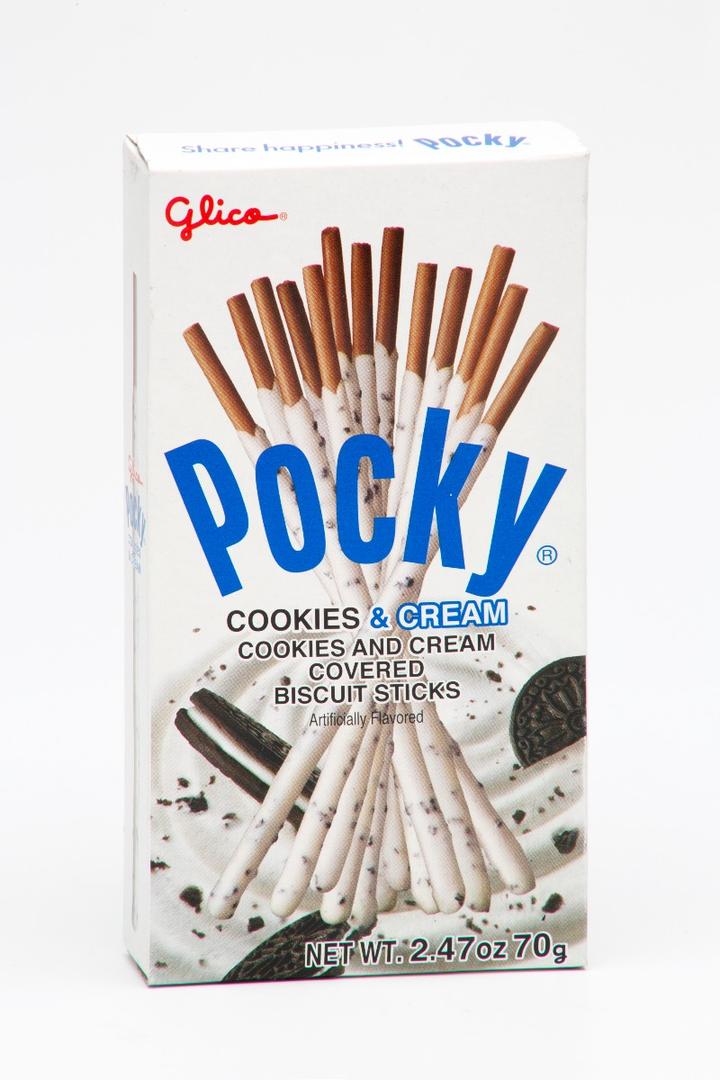 Pocky Galletas Estilo Palillos Cookies & Cre 70 g - H-E-B México