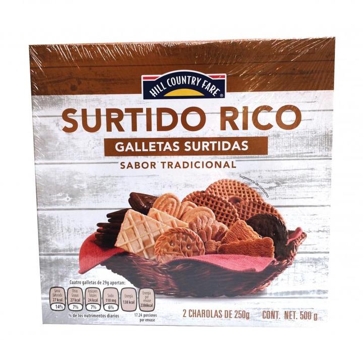HCF Galletas Surtido Rico Sabor Tradicional 500 g - H-E-B México