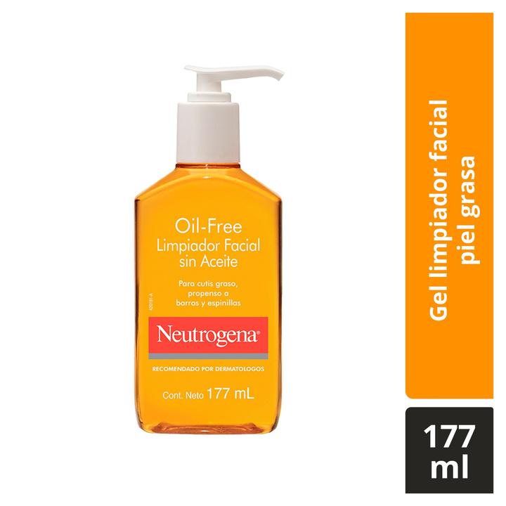 Neutrogena Gel limpiador facial oil free ácido salicílico 177 ml - H-E ...