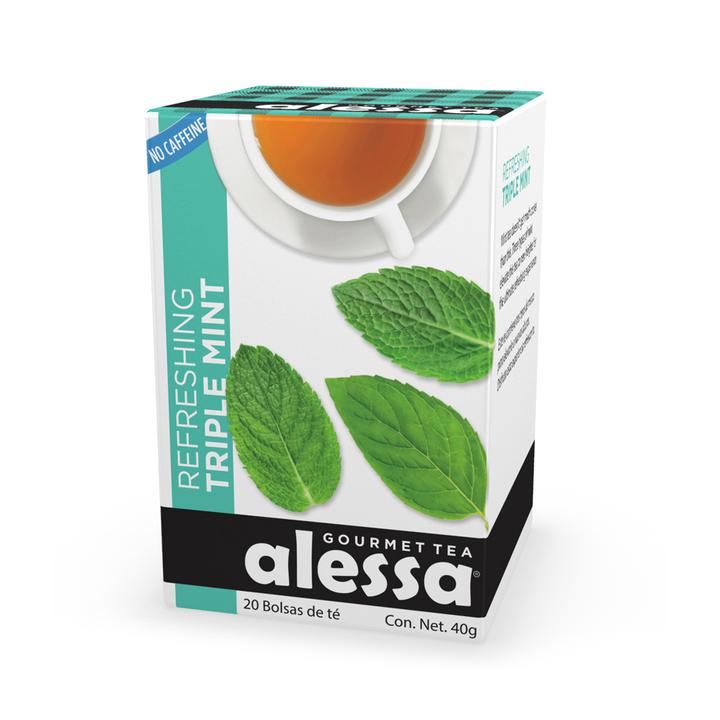 Alessa Té Gourmet Refreshing Triple Mint 20 g - H-E-B México