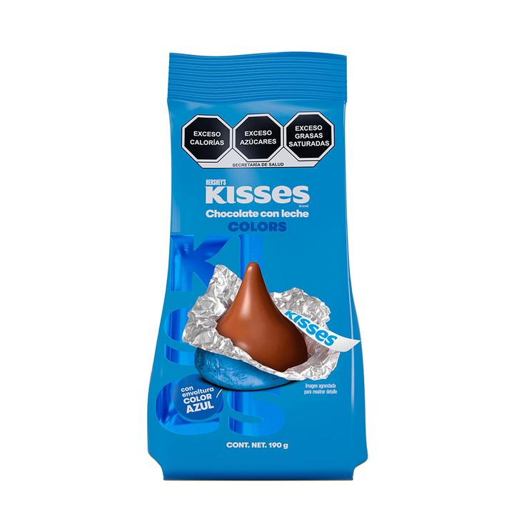 Kisses Chocolate con Leche Kisses Colors Azul Rey - H-E-B México