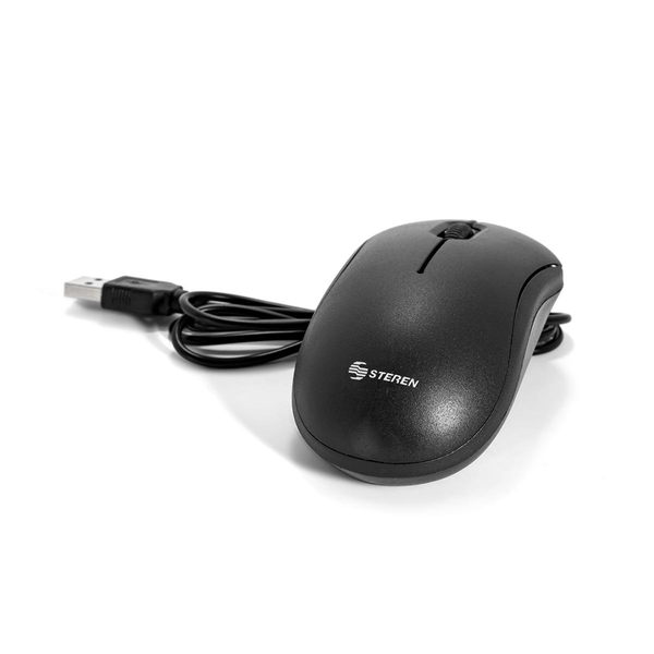 Steren Mouse Alámbrico Com-518 1000 Dpi Negro 1 Pz - H-E-B México