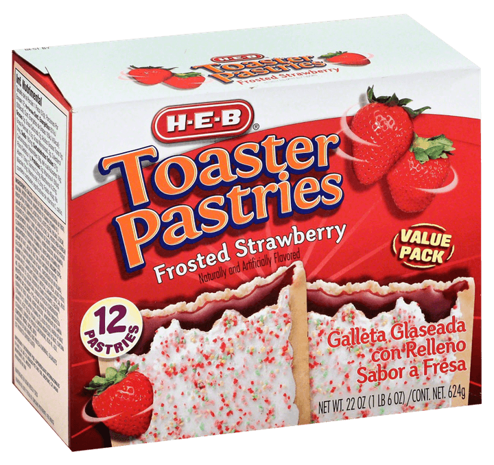 HEB Toaster Pastry Fresa 12pz 624 g - H-E-B México