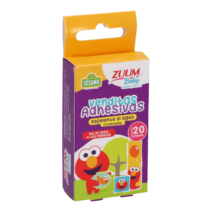 Zuum Venditas Adhesivas Plaza Sesamo 2 Tamaños Con 20 Pz Mi Tienda