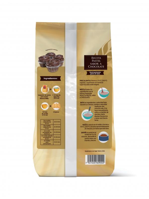 Selecta Harina Para Pastel Sabor Chocolate 500 g - H-E-B México