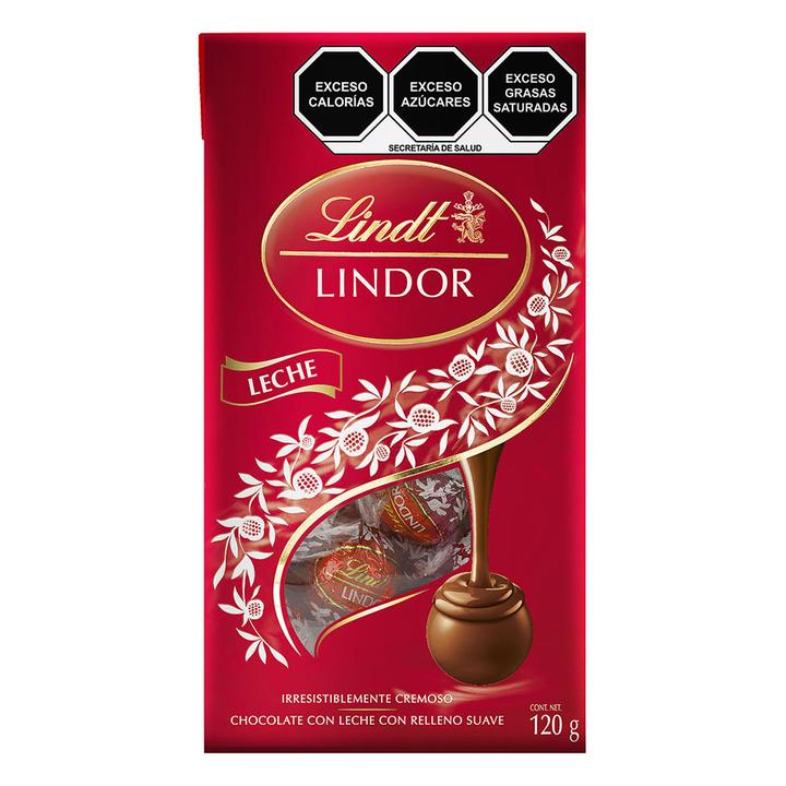 Lindt Chocolate Relleno Lindor Leche 120 g - H-E-B México