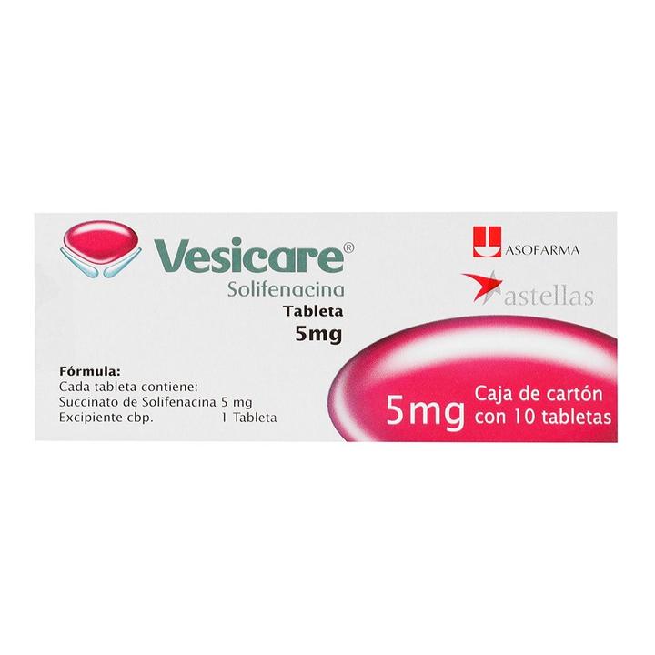 Asofarma Vesicare 4/5 Mg C/10 Tab Solifenacina 10 - H-E-B México