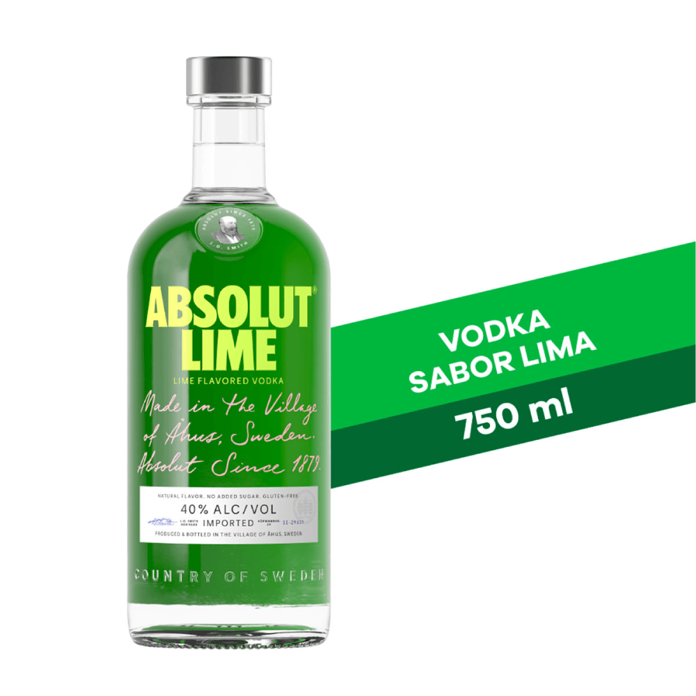 Absolut Vodka Lime 750 Ml - H-E-B México