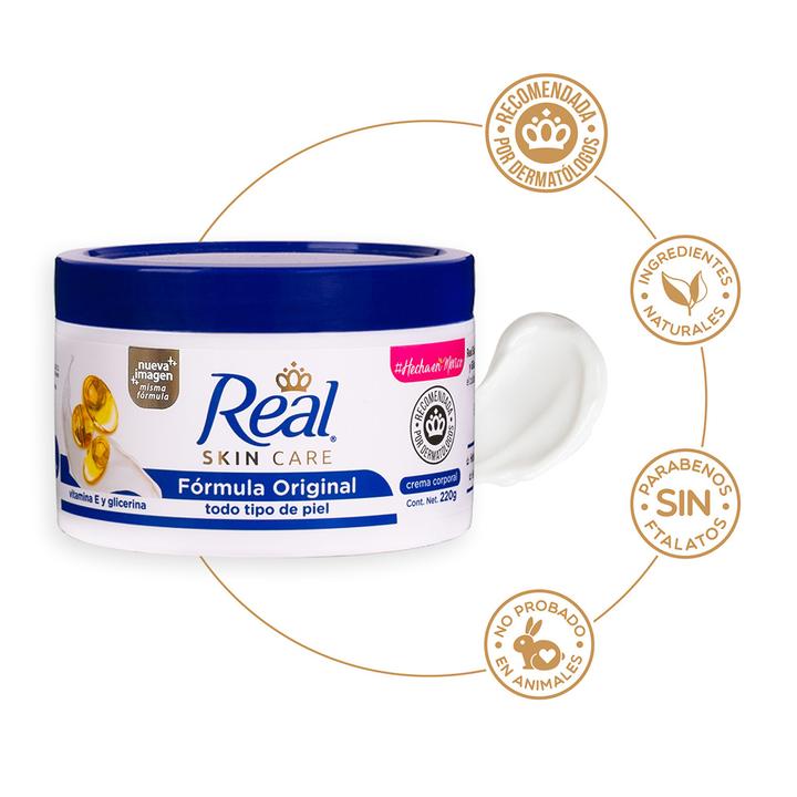 Real Crema Corporal Fórmula Original 220 g - H-E-B México