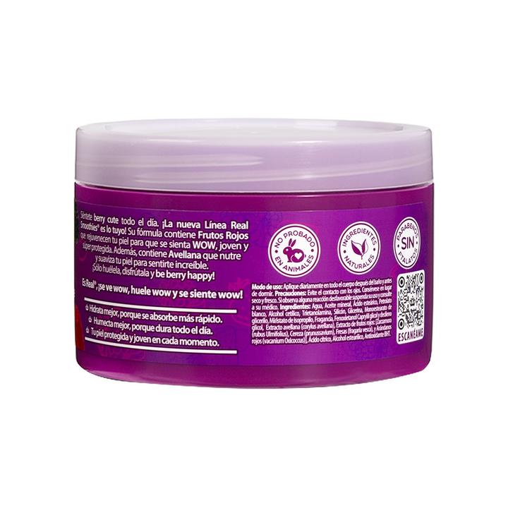 Real Crema Corporal Smoothies Frutos Rojos 220 g - H-E-B México