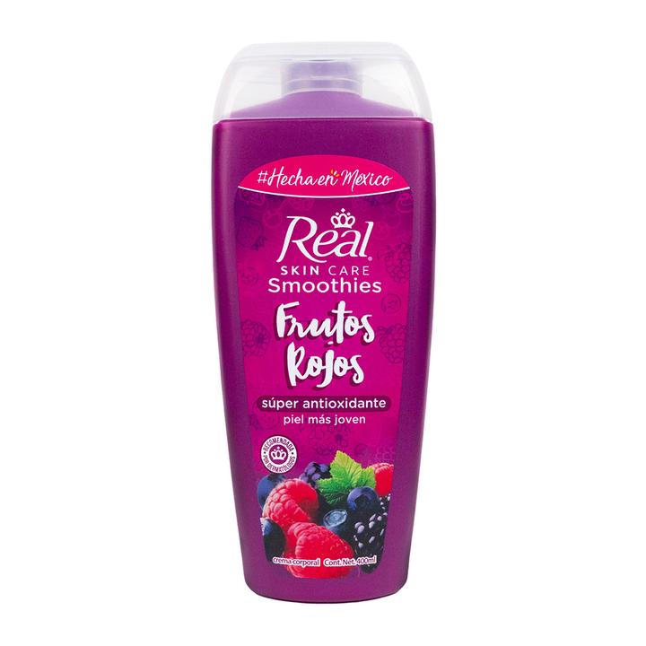 Real Crema Corporal Smoothies Frutos Rojos 400 Ml - H-E-B México
