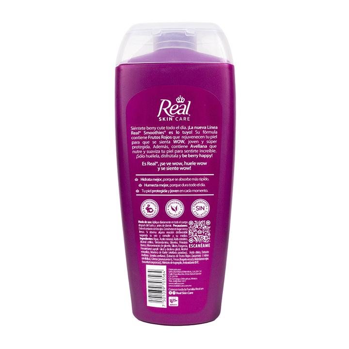 Real Crema Corporal Smoothies Frutos Rojos 400 Ml - H-E-B México
