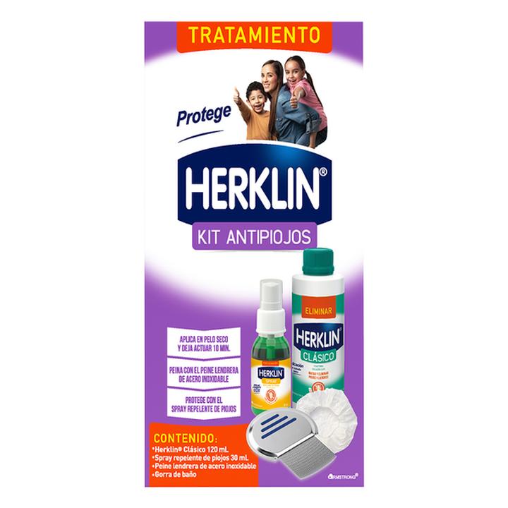 Armstrong Herklin KIT Antipiojos Clásico 120 ml + Spray Repelente 30 ml ...