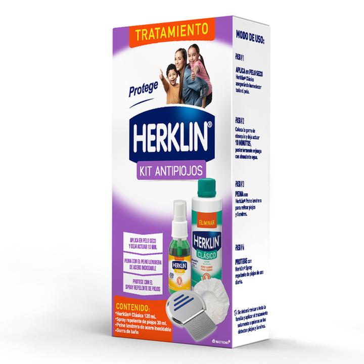 Armstrong Herklin KIT Antipiojos Clásico 120 ml + Spray Repelente 30 ml ...