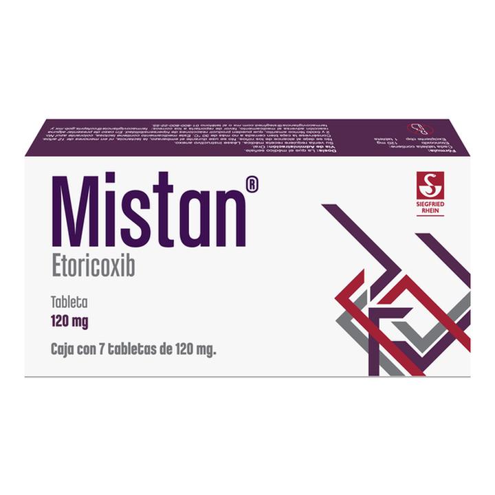 Mistan Etoricoxib 120 mg 7 Tabletas - H-E-B México