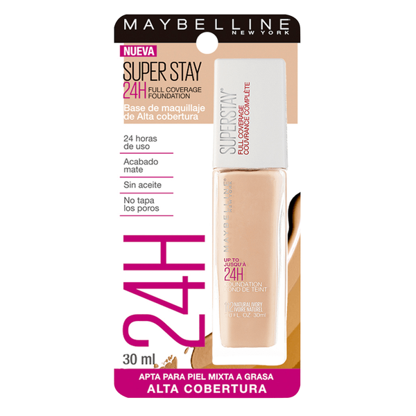 Maybelline Base de Maquillaje Fit Me Natural Ivory - H-E-B México