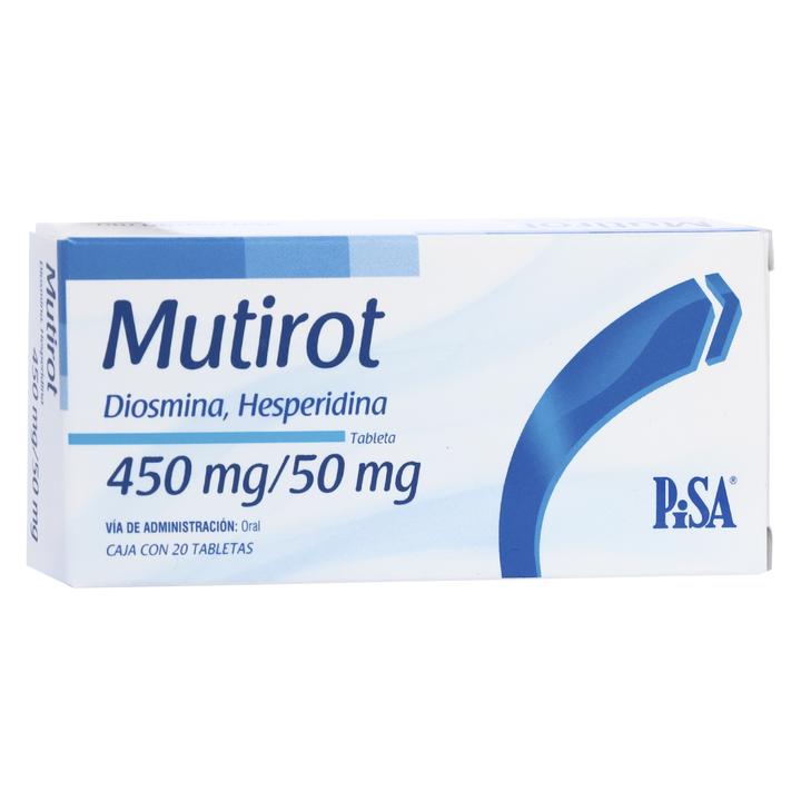 Pisa Mutirot Tabletas 450mg /50mg 20 Pz - H-E-B México