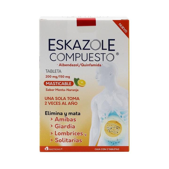 Armstrong Eskazole Compuesto Tabletas Masticable 2 - H-E-B México
