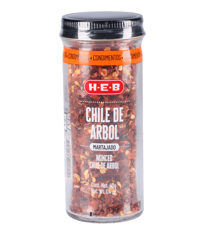 HEB Chile de Arbol Frasco 40 g - H-E-B México